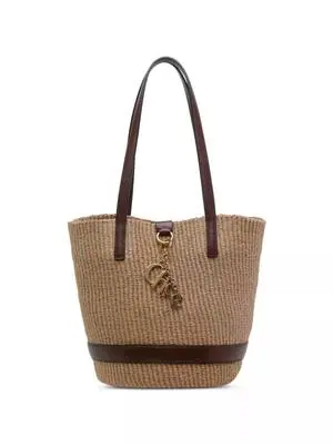 Chloé Logo Pendant Tote Bag