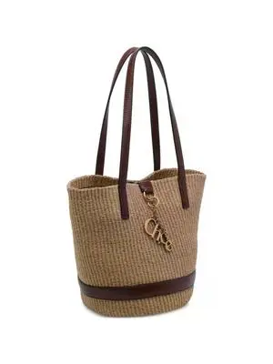 Chloé Logo Pendant Tote Bag