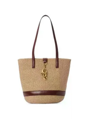 Chloé Logo Pendant Tote Bag - Neutrals