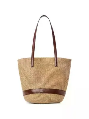 Chloé Logo Pendant Tote Bag - Neutrals
