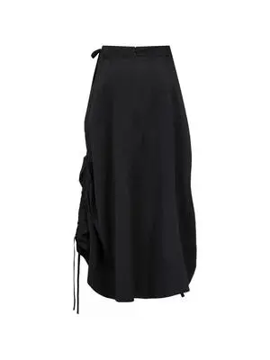 STUDIO TOMBOY Ruched Midi Wrap Skirt