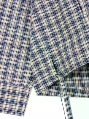 STUDIO TOMBOY Check-pattern Drawstring-hem Shirt