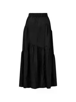 STUDIO TOMBOY Asymmetrical Tiered A-line Maxi Skirt