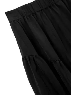 STUDIO TOMBOY Asymmetrical Tiered A-line Maxi Skirt