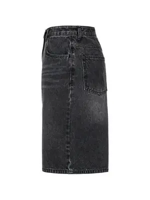 STUDIO TOMBOY Faded Effect Knee-length Denim Shorts