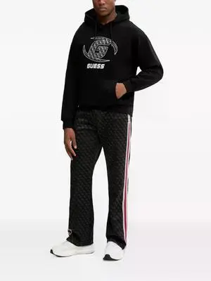 Guess Logo Print Drawstring Hoodie