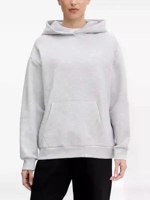 Guess Logo Embroidered Hoodie - Grey