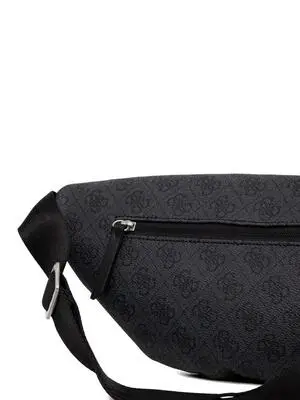 Guess Monogram Print Logo Plaque Belt Bag