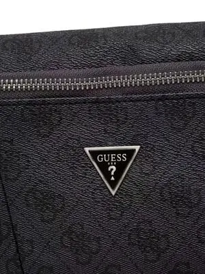 Guess Monogram Print Logo Plaque Belt Bag