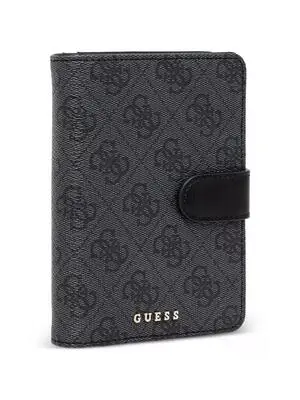 Guess Monogram-print Luggage Tag And Passport Holder Set