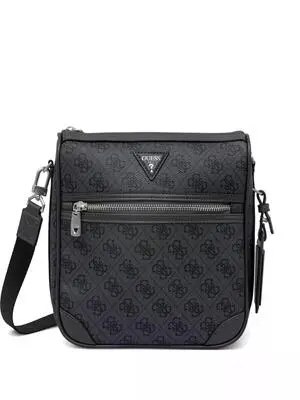 Guess Milano Monogram Messenger Bag - Black