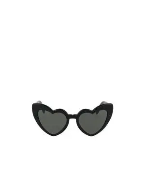 Saint Laurent Heart Shaped Sunglasses - Black