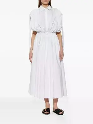 Givenchy Midi Gathered-sleeve Shirt Dress