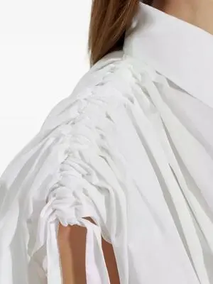 Givenchy Midi Gathered-sleeve Shirt Dress