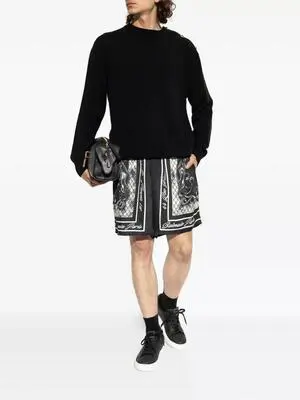 Balmain Button-embellished Shoulder Sweater