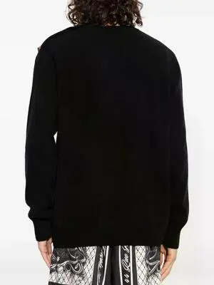 Balmain Button-embellished Shoulder Sweater