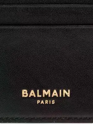 Balmain Monogram-pattern Chain-link Card Holder