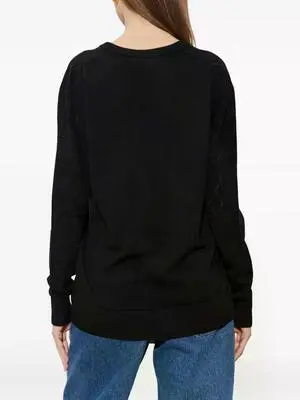 Balmain Diamond-knit V-neck Sweater