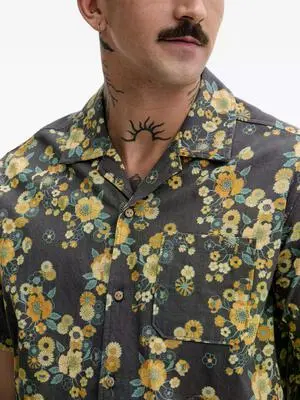 Hurley Floral-print Short-sleeve Shirt