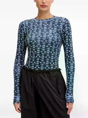 Kari Traa Fryd Fair Isle Long-sleeve Base-layer Top