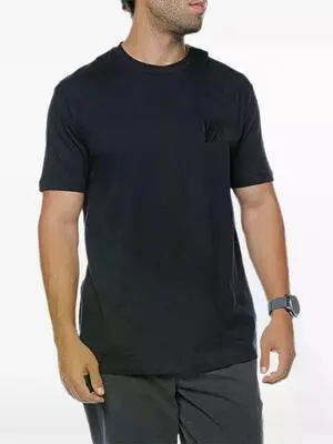 Armani Exchange Logo-patch T-shirt - Blue