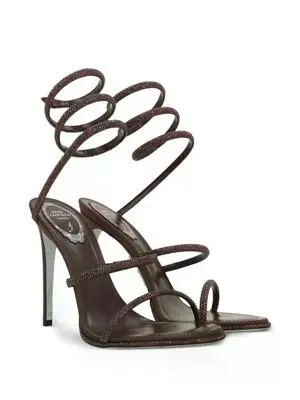 Rene Caovilla Cleo Crystal-embellished Stiletto Sandals