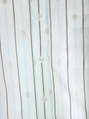 Drole De Monsieur Monogram-embroidered Striped Shirt