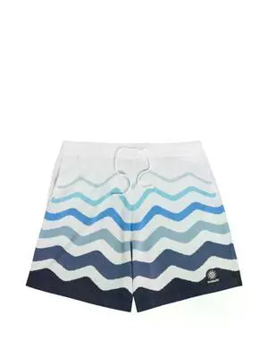 SANDBANKS Chevron-knit Drawstring Track Shorts