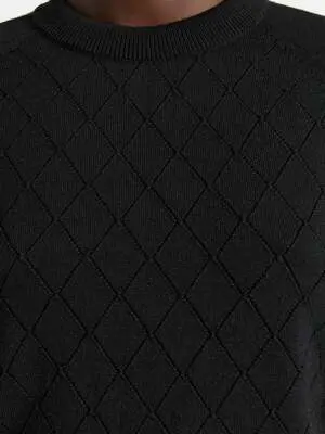 Balmain Knit Jumper With Quilted Effect