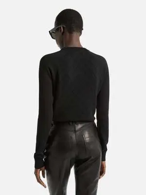 Balmain Knit Jumper With Quilted Effect