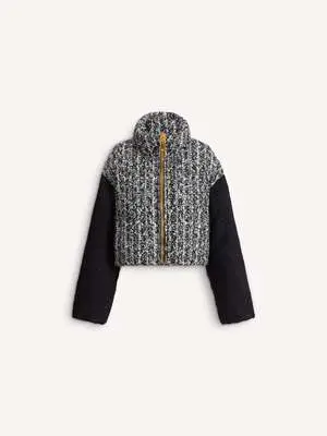 Balmain Two-tone Padded Tweed Jacket
