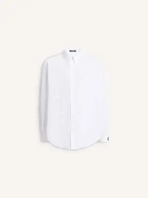 Balmain Shirt In Cotton Poplin - White