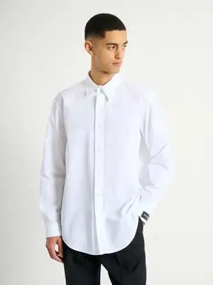 Balmain Shirt In Cotton Poplin - White