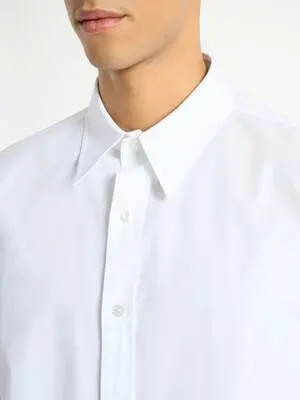 Balmain Shirt In Cotton Poplin - White