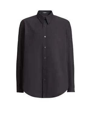 Balmain Paris Shirt In Cotton Poplin - Black