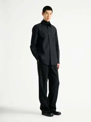 Balmain Shirt In Cotton Poplin - Black