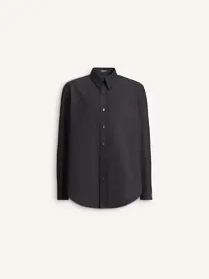 Balmain Shirt In Cotton Poplin - Black