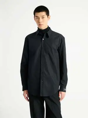 Balmain Shirt In Cotton Poplin - Black