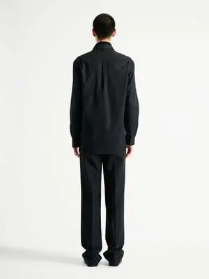 Balmain Shirt In Cotton Poplin - Black