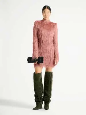 Balmain Sequin Fringe Bodycon Dress