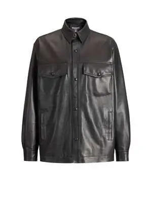 Balmain Leather Overshirt