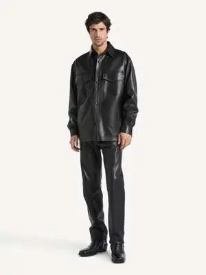 Balmain Leather Overshirt