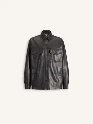 Balmain Leather Overshirt