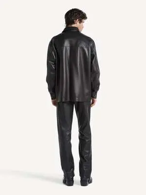 Balmain Leather Overshirt