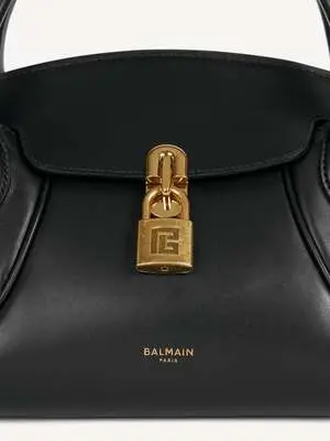 Balmain Small Pulse Day Bag In Smooth Leather - Black