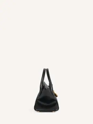 Balmain Small Pulse Day Bag In Smooth Leather - Black