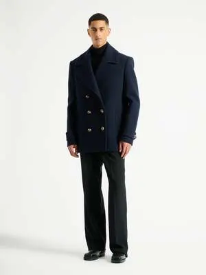 Balmain Double Breasted Coats For Men