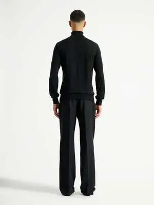 Balmain Cotton & Silk Blend Turtleneck Jumper