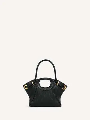Balmain Small Quilted Lambskin Leather Tote Bag