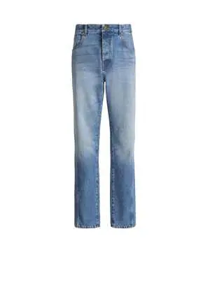 Balmain Straight-leg Denim Jeans - Blue
